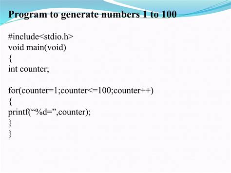 Ntroduction To Computer Programming Loop As Repetitive Statement Ppt