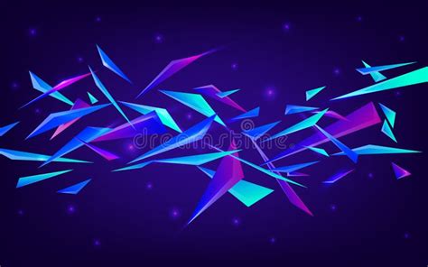 geometric dynamic blue purple pink gradient colored triangle shapes