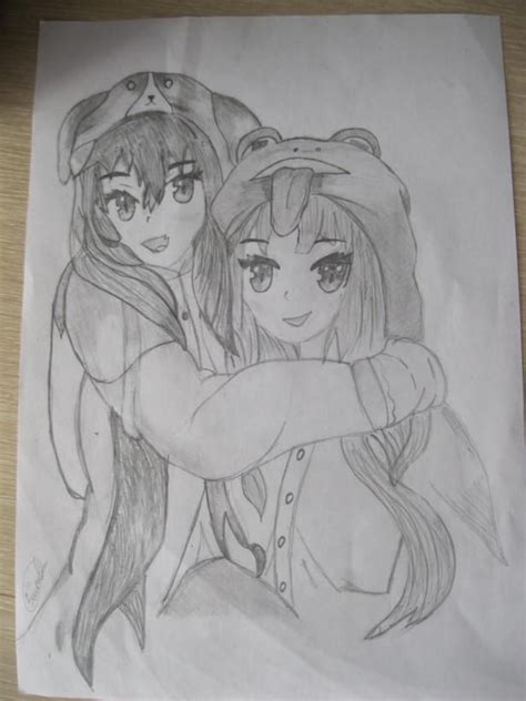 Как нарисовать двух девушек в аниме стиле поэтапно Sketches Female Sketch Anime