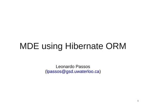 Hibernate Ppt Hibernate Ppt