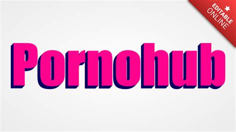Pornohub Logo This Is Pop Série Netflix Éditable Générateur Deffet