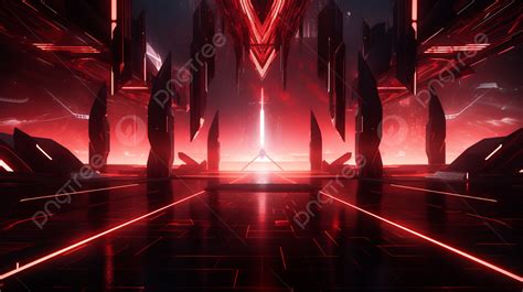 Futuristic Sci Fi City Red Background Deion Futuristic Sci Fi City
