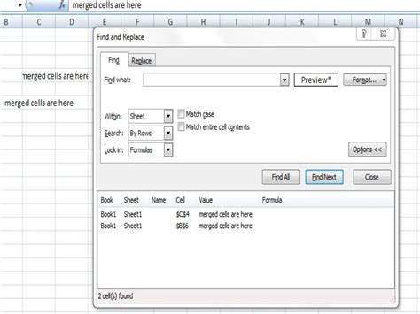 How To Find All Merged Cells In Your Worksheet How To Find All Merged Cells In Your Worksheet
