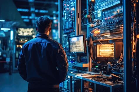 Premium Ai Image Electrical Engineer Programming For Automation