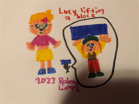 Lazy Lucy Lifting A Block By Robotlimayt On Deviantart