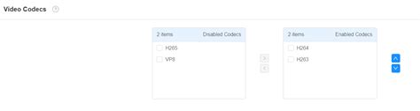 Audio And Video Codec Configuration For Sip Calls