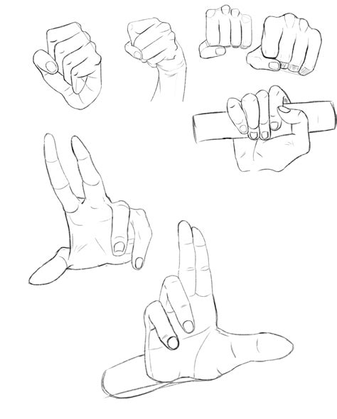 Artstation Hand Studies Day 1