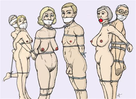 Rule 34 Arms Behind Back Ashbond Ball Gag Blindfold Bondage Bound