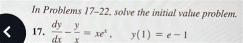 solved in problems 17 22 ﻿solve the initial value