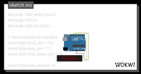 Max7219 Copy Wokwi Esp32 Stm32 Arduino Simulator