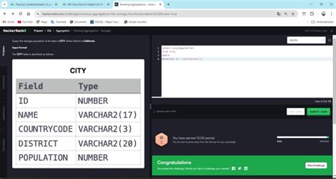 Mathan K On Linkedin Dailysql Hackerrank Problemsolving Datamastery 100daysofcode