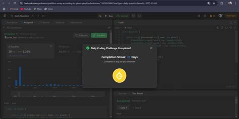 100daysof leetcode coding challengeaccepted yuvan shankar g