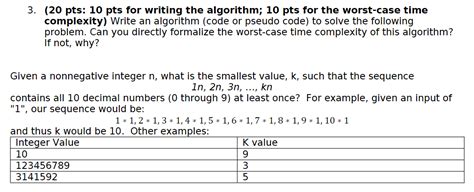 Solved 3 20 Pts 10 Pts For Writing The Algorithm 10 Pts