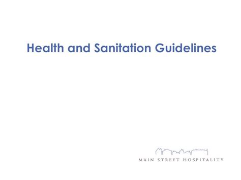 Pdf Health And Sanitation Guidelines · Hand Sanitation Available For Guests At Elevator