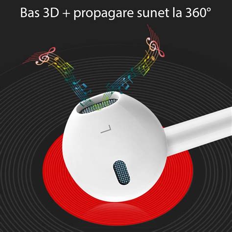 Аудио стерео жак за слушалки с микрофон 1 2 м M618 бели Emag Bg