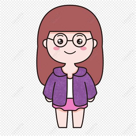 可愛q版女生PSD圖案素材免費下載可愛卡通圖片尺寸2000 2000px Lovepik