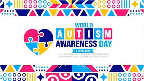 세계 자폐증 인식의 날 배경 템플릿은 4월 2일에 기념됩니다 배경 배너 카드 인사말 카드 포스터 책 표지 플래 카드 사진 프레임