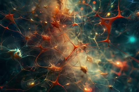 Premium Photo Abstract Neural Network Visualization