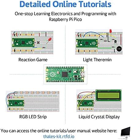 SunFounder Raspberry Pi Pico Basic Starter Kit With Modules Sensor Kit V For Raspberry Pi