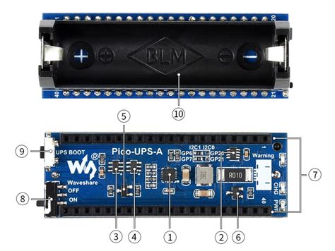 UPS Modul für Raspberry Pi Pico Unterbrechungsfreie Stromversorgung Bastelgarage Elektronik