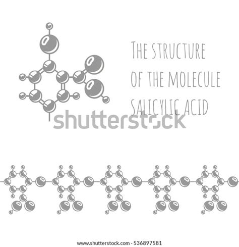 Structure Polymeric Molecules Polymers Chemical Production Stock Vector