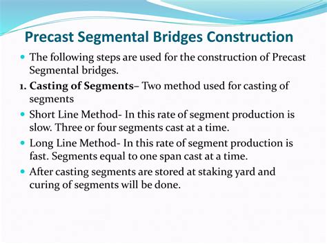 Precast Segmental Construction Of Bridges Pptx