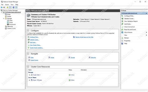 Windows Server 2019 Hyper V Failover Cluster Üzerinde Cluster Shared