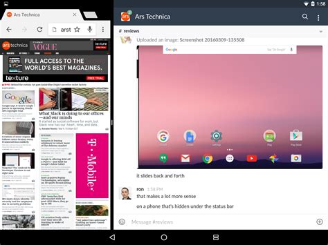 Android Ns Multi Window Multitasking Mode Is A Very Promising Start Ars Technica