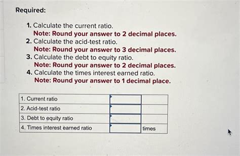 Solved Exercise Static Calculating Ratios LO The Chegg
