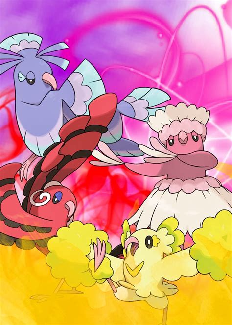 Oricorio Variations Wallpaper 💛 ️💗💜 Pokemon Natal Engraçado Engraçado