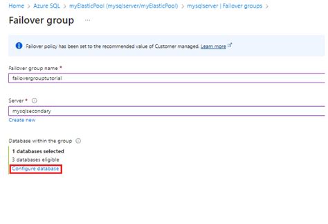 Configure A Failover Group Azure Sql Database Azure Docs