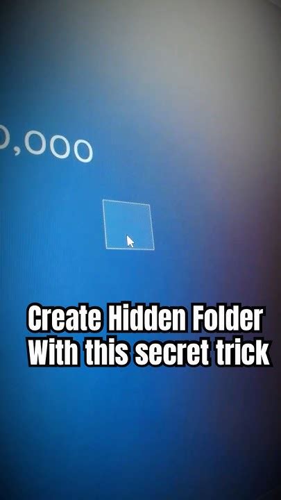 create hidden folder with this trick 😱 shorts shortvideo techtips