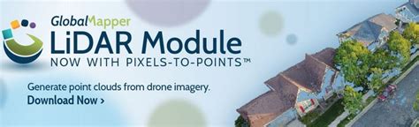 Global Mapper LiDAR Module V Now Available With Photogrammetric Point Cloud Generation GIS