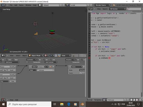 Blender Upbge 21blender Bge Troca De Cena
