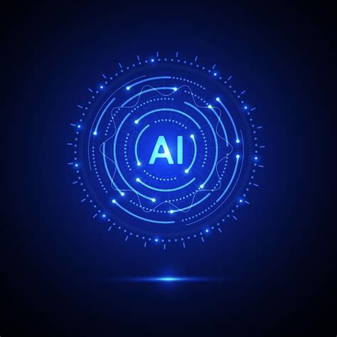 Premium Vector Artificial Intelligence Circuit Line Style Machine