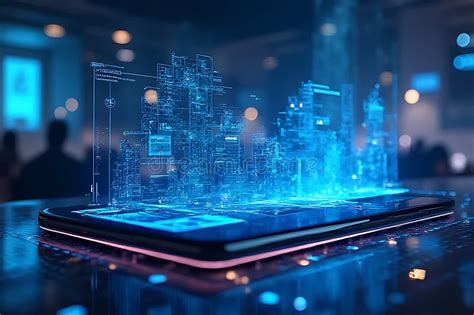 Modern Cityscape Futuristic Digital Art And Innovative Urban Data Visualization In High Tech