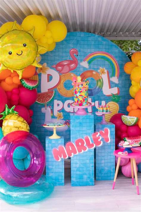 46 Fun And Colorful Pool Party Ideas Catch My Party