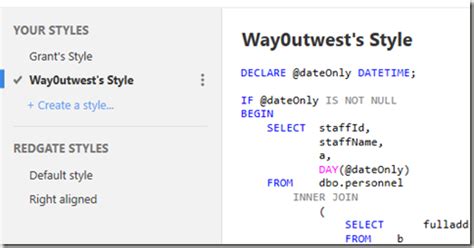 New Formatting In SQLPrompt Voice Of The DBA