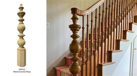 Staircase With Large Turned Newel Posts Select Stair Parts Llc