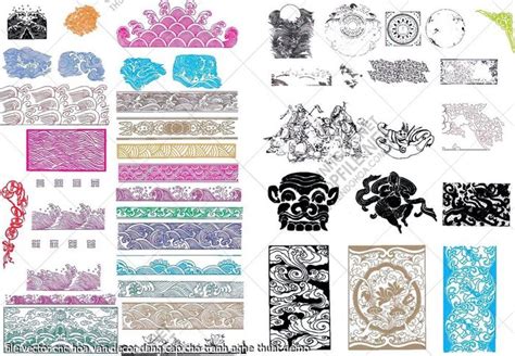 File Vector Cnc Hoa Van Decor Dang Cap Cho Tranh Nghe Thuat