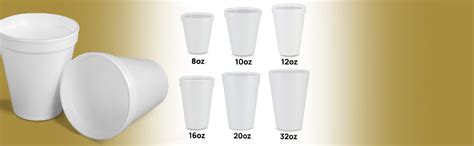 8 Oz Disposable Foam Cups 100 Pack White Foam Insulates