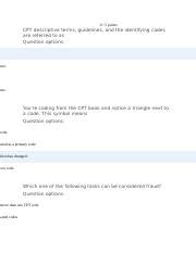 Lesson Quiz Attempt Docx Points CPT Descriptive Terms Guidelines And The