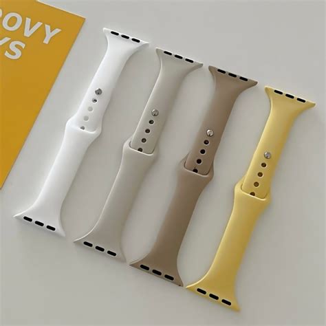 발루아 애플워치 스트랩 슬림 실리콘 밴드 시계줄 위시버킷