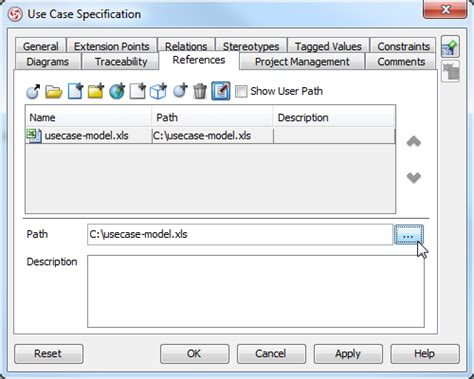 Make A Model Element Reference A Document File Visual Paradigm Know How