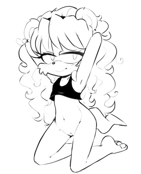 Rule 34 Absurd Res Accessory Anthro Archie Comics Bedroom Eyes Black And White Bottomless