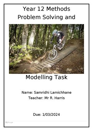 U Practice Exam TF Mathematical Methods IA Page Brisbane State High School