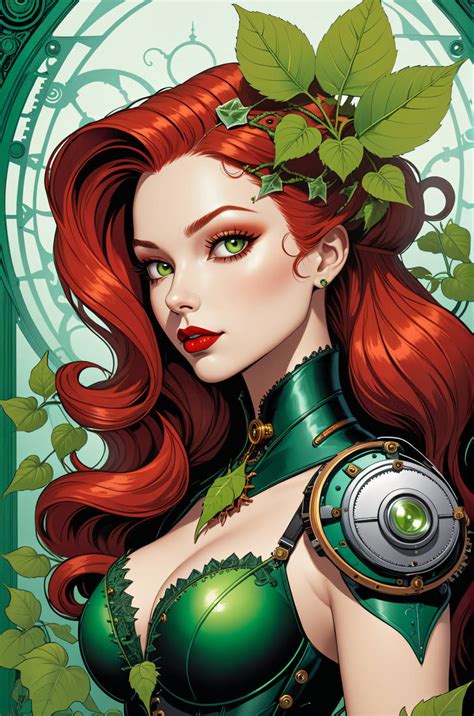 Steampunk Poison Ivy Portrait By Cathrynedelamort On Deviantart