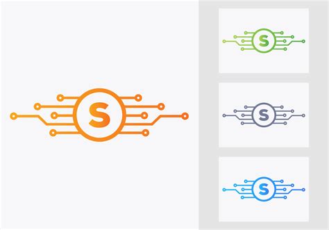 Letter S Technology Logo Design Template Network Logo Design 18810358 Vector Art At Vecteezy