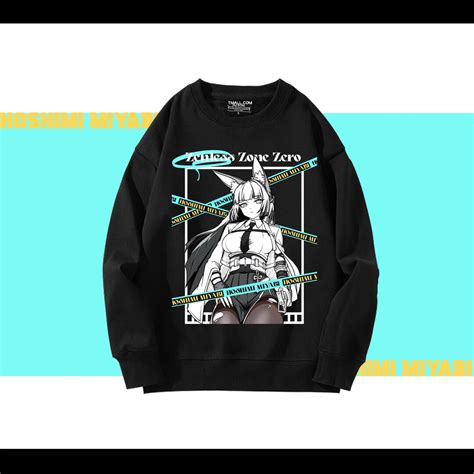 Zenless Zone Zero Zzz Hoshimi Miyabi Hand Drawn Hoodie Sweatshirts