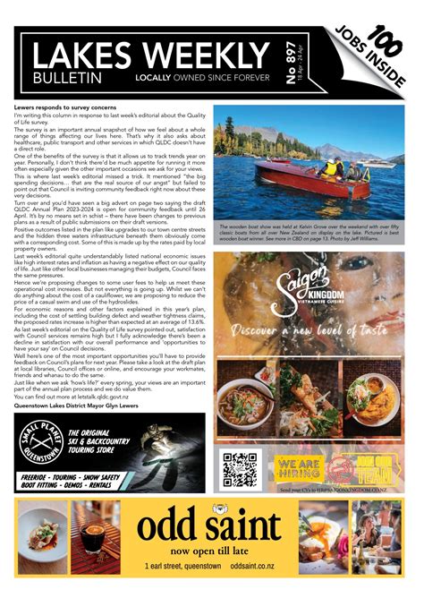 Issue 897 Lakes Weekly Bulletin